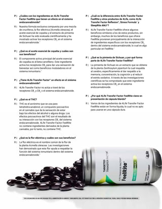 4Life Transfer Factor FeelRite (Preguntas frecuentes) | PDF