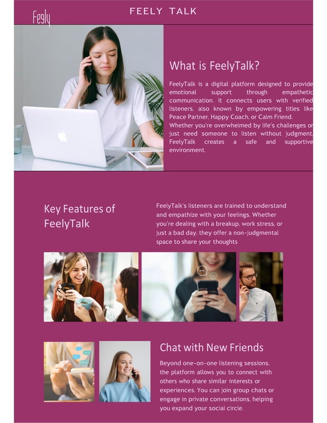 Connect with Strangers for Genuine Conversations at FeelyTalk | PDF