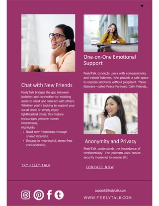 Connect with Strangers for Genuine Conversations at FeelyTalk | PDF