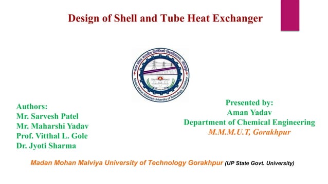 FEEMSSD presentation on shell and tube heat exchanger75 .pptx