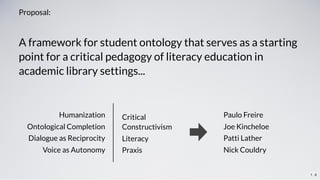 The process is the outcome: a framework for student ‘research as praxis ...