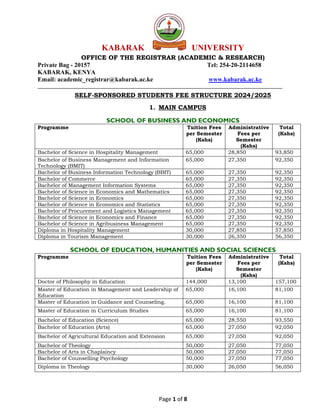 fee_structure_kabarak_university.pdf 2024 | PDF