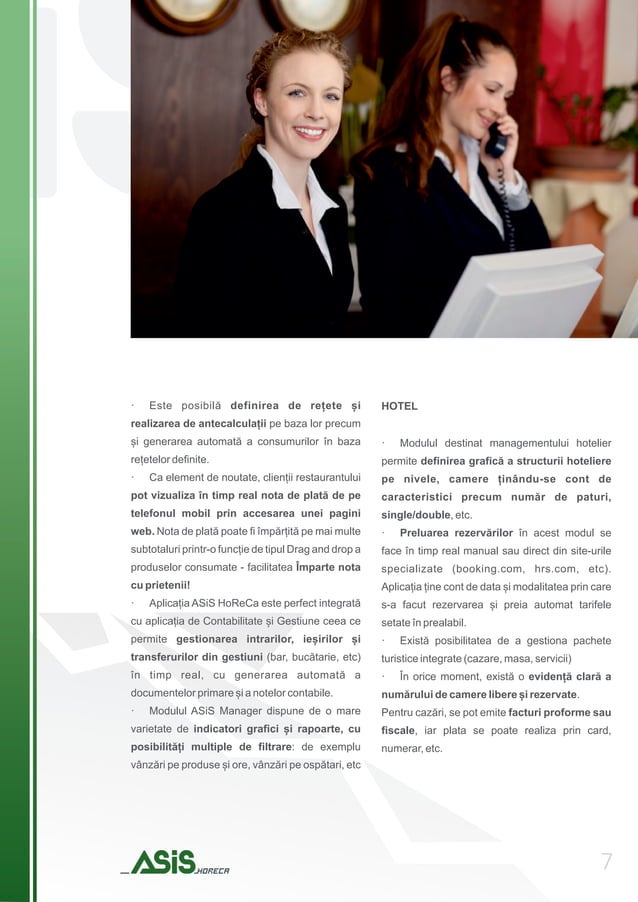 Pliant ASIS HORECA Softnet Referinte LowRes | PDF