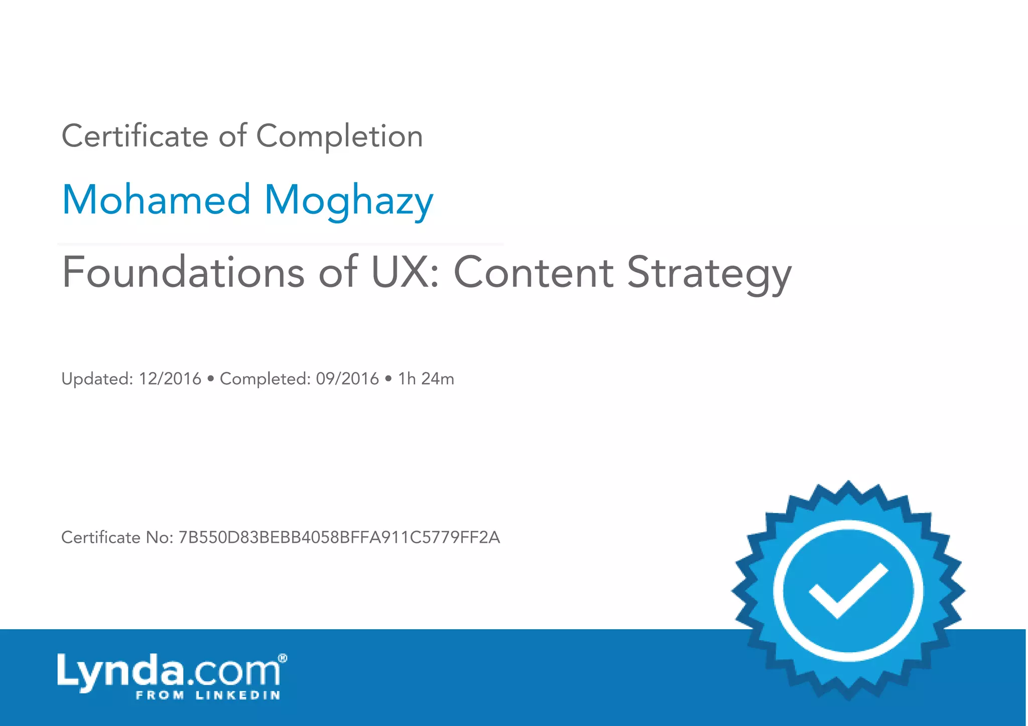 Foundations of UX -ContentStrategy Certificate | PPT