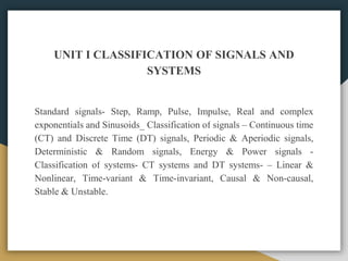 Signals and System | PPT
