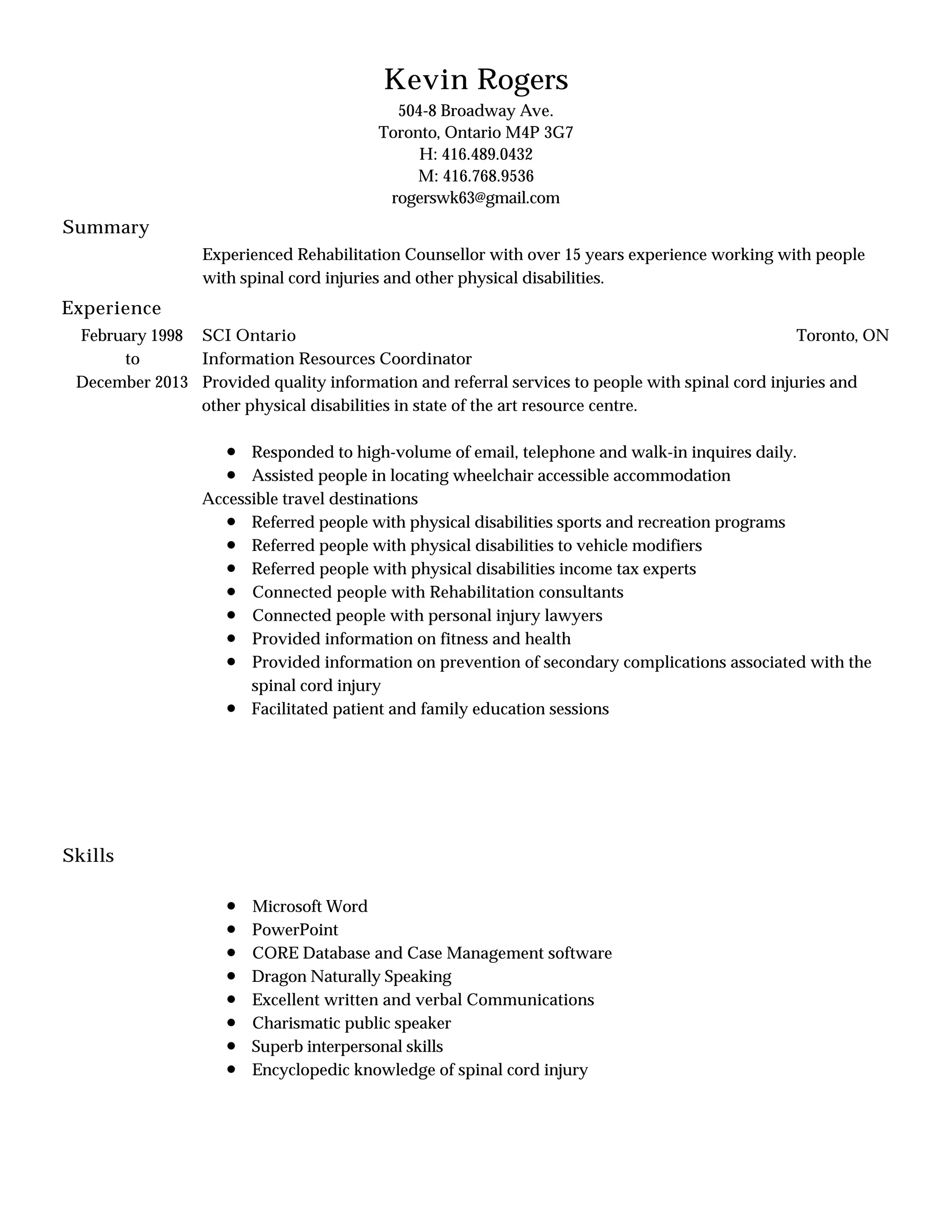 William rogers Resume | PDF