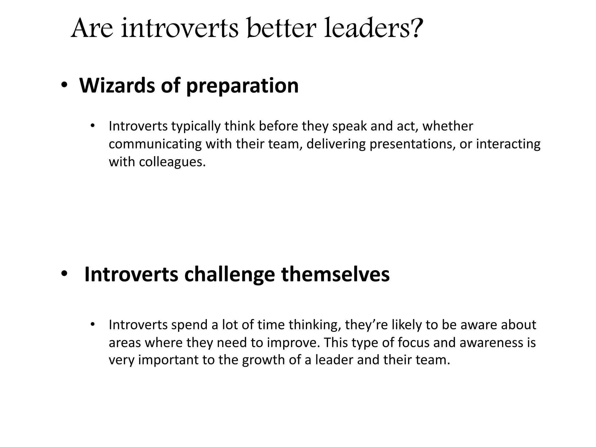 Introvert leadership | PPTX