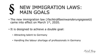 German immigration law: Information for Employers | PPTX
