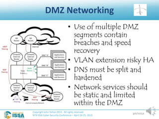 NTXISSACSC2 - The Evolving DMZ by John Fehan | PPT