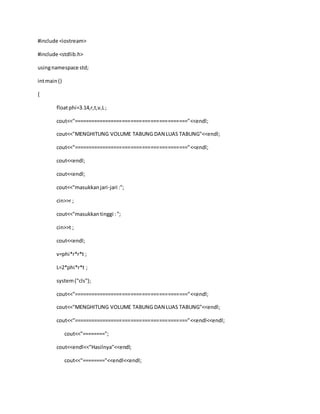 Tugas Program C++ | DOCX