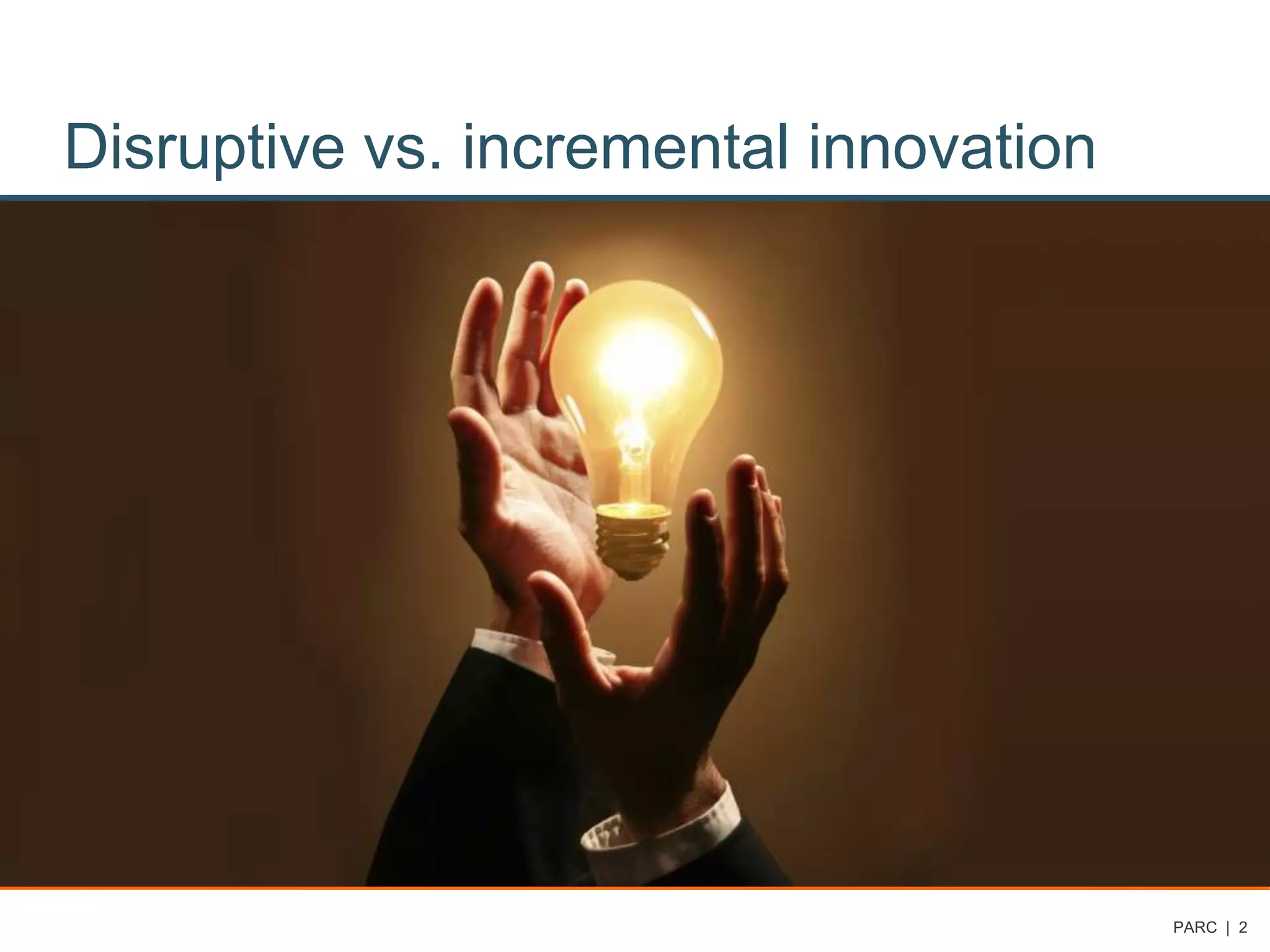 Managing disruptive innovation | PPTX