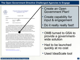 Fostering Citizen Engagement on Open Government | PPT