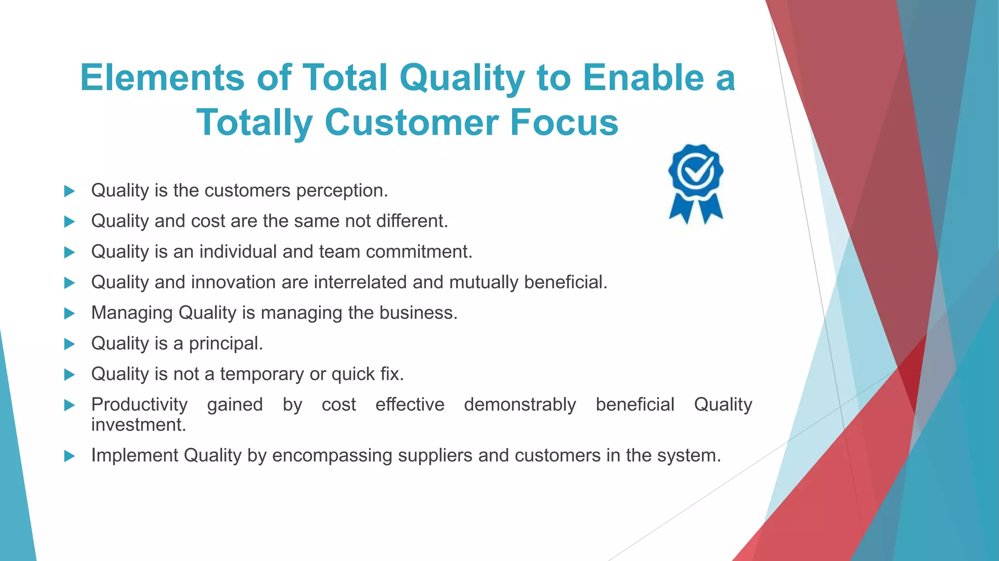 Feigenbaum's Philosophy on Total Quality Management | PPTX