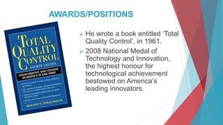 Feigenbaum's Philosophy on Total Quality Management | PPTX