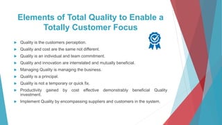 Feigenbaum's Philosophy on Total Quality Management | PPTX