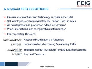 SAFETY CONSIDERATIONS FOR RFID IN HEALTHCARE MEDICAL DEVICES by FEIG ...