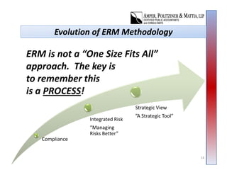 Amper ERM Presentation to FEI | PDF | Business Accounting & Finance ...