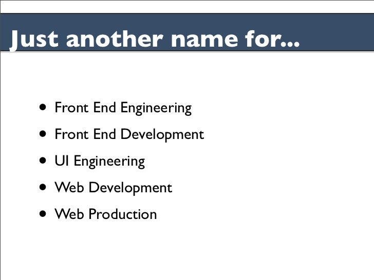 Introduction to Front End Engineering