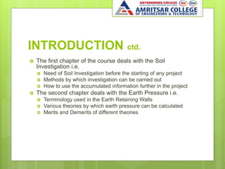Foundation Engineering Introduction | PPTX