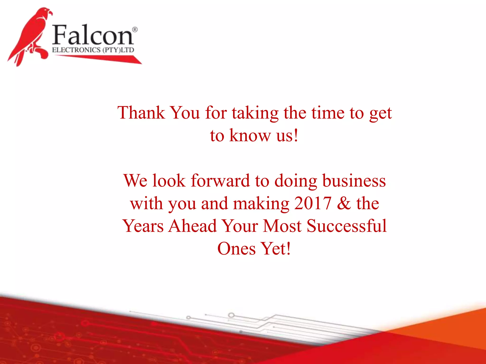Falcon Electronics Introduction | PPT