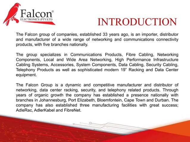 Falcon Electronics Introduction | PPT