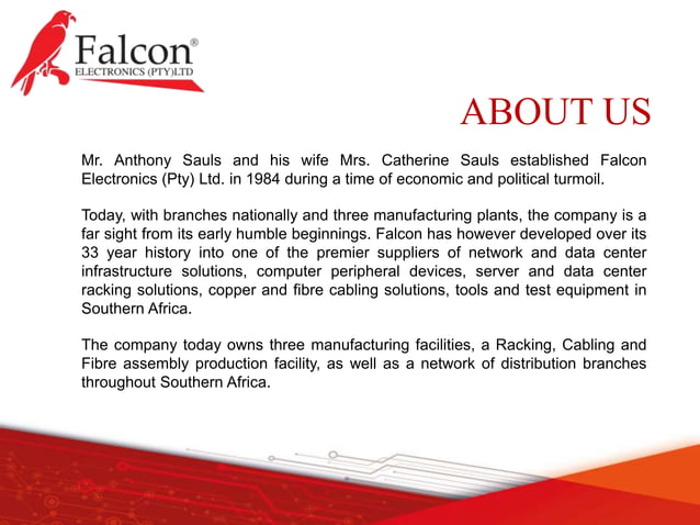Falcon Electronics Introduction | PPT