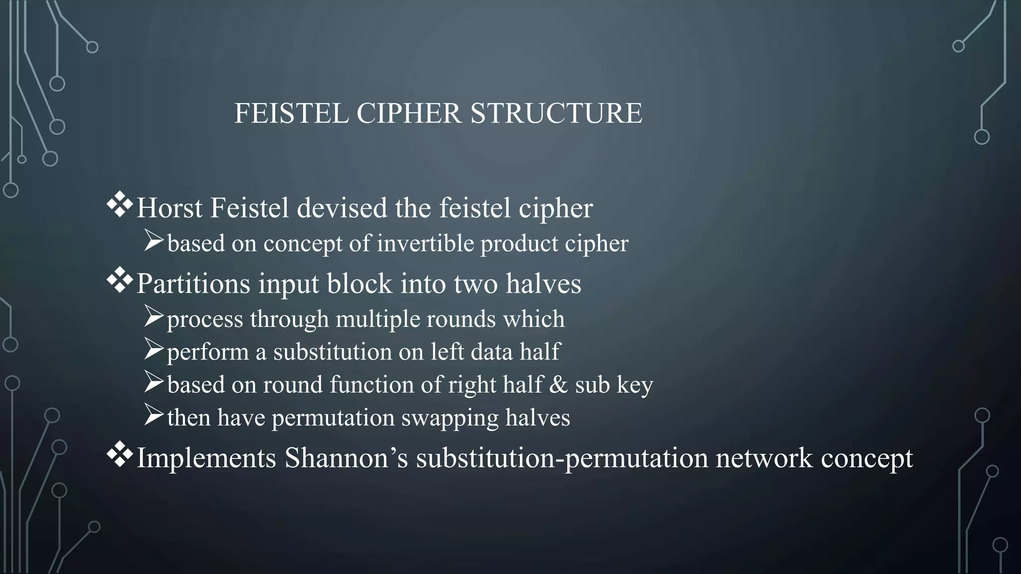 Feistel cipher | PPTX