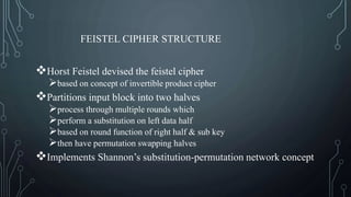 Feistel cipher | PPTX