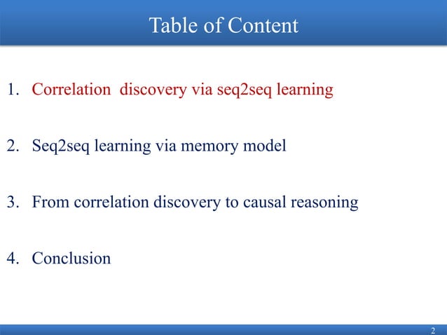 Big Data Intelligence: from Correlation Discovery to Causal Reasoning | PPT