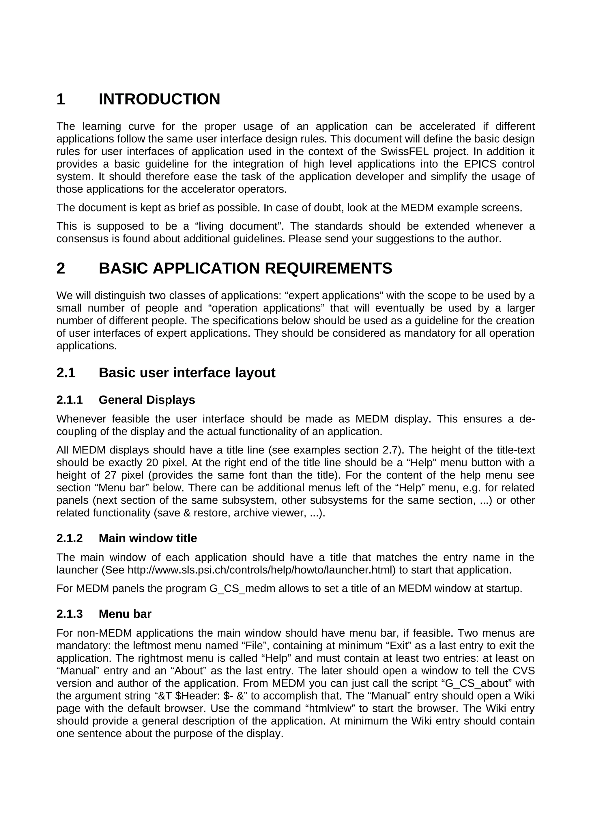 Sample GUI Style Guide | PDF