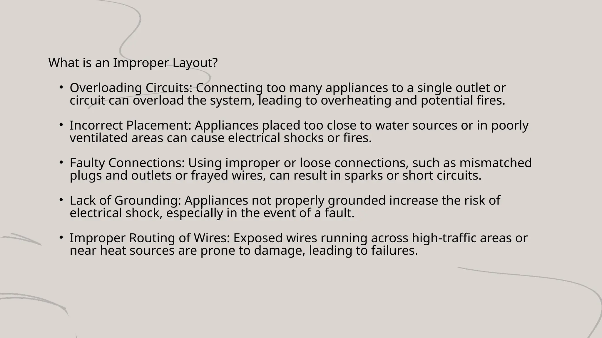 Forensic engineering Improper layout of Appliances | PPTX