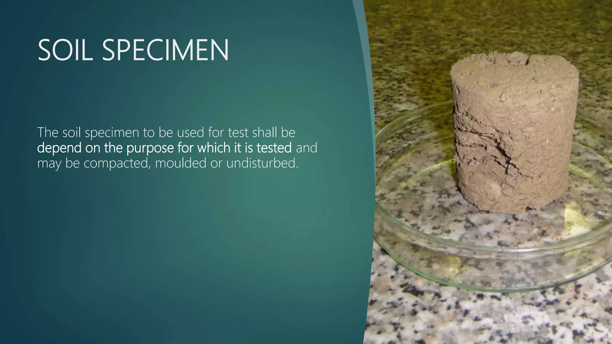 DETERMINATION OF UNCONFINED COMPRESSIVE STRENGTH OF SOIL | PPTX