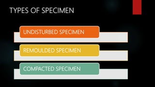 DETERMINATION OF UNCONFINED COMPRESSIVE STRENGTH OF SOIL | PPTX