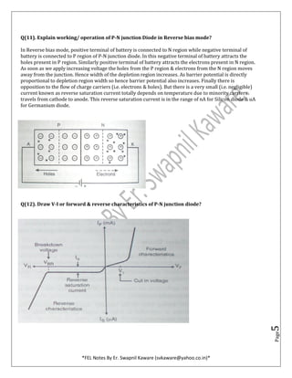 Basic Electronics by Er. Swapnil Kaware | PDF