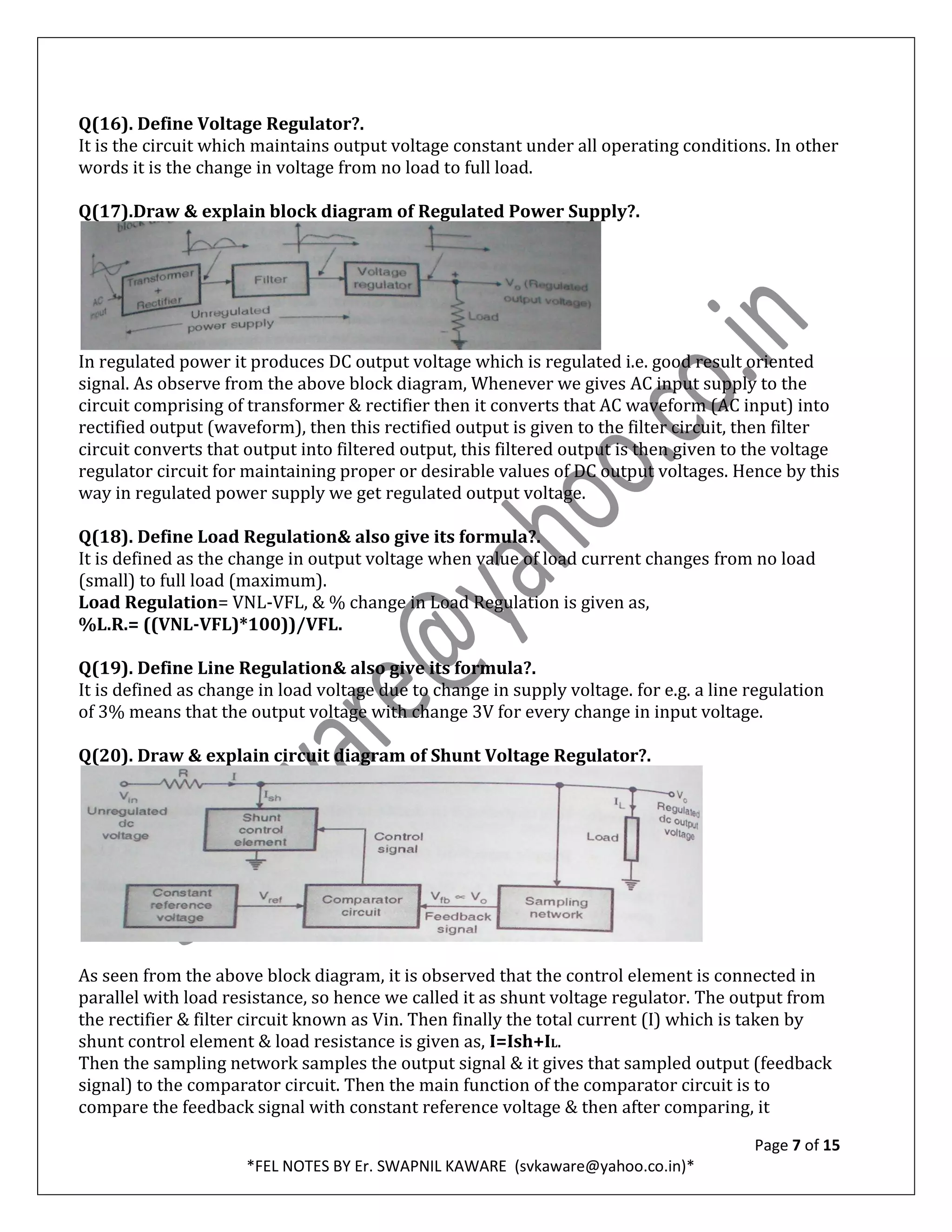 Basic Electronics (Rectifiers) by Er. Swapnil Kaware | PDF