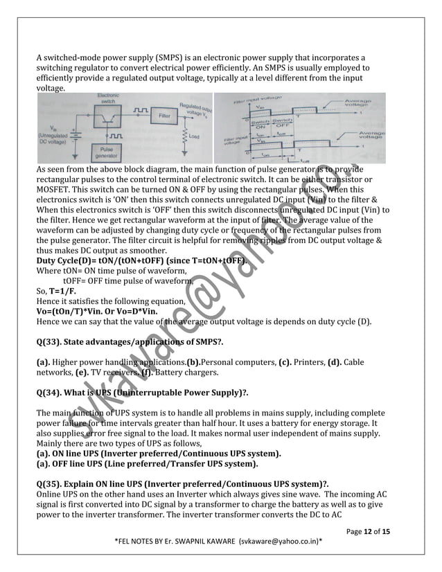 Basic Electronics (Rectifiers) by Er. Swapnil Kaware | PDF