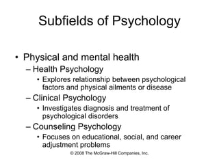 introduction to psychology chapter 01 details | PPT