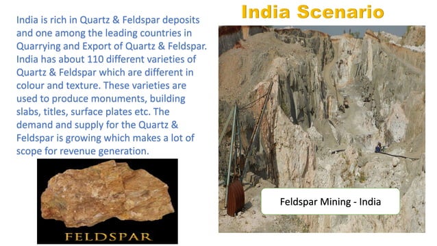 Feldspar - database - Mining, processing & Beneficiation | PPT