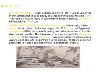 Feldspar- An important rock forming mineral | PPTX
