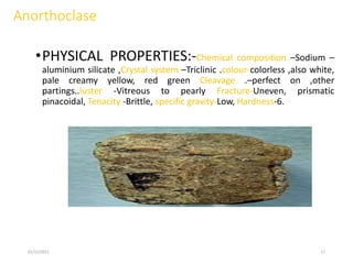 Feldspar- An important rock forming mineral | PPTX