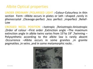Feldspar- An important rock forming mineral | PPTX