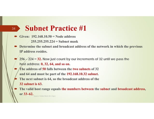 IP__ Address__Subnetting.pdf | Computer Networking | Computing