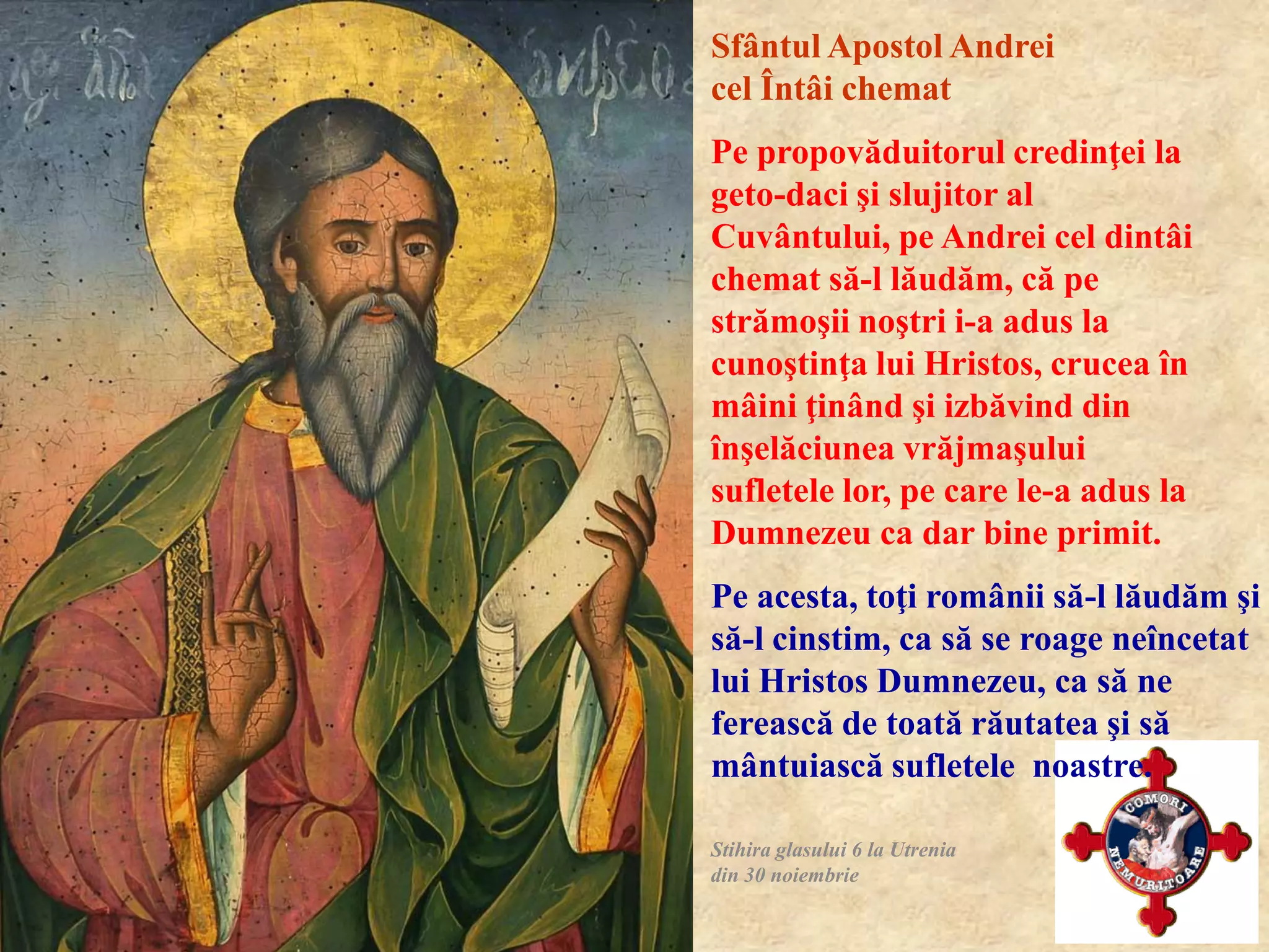Felicitare de Sf. Ap. Andrei | PPT