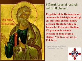 Felicitare de Sf. Ap. Andrei | PDF