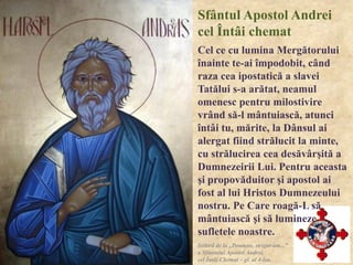 Felicitare de Sf. Ap. Andrei | PDF