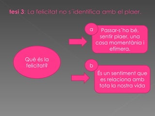 Felicitat i sentit de la vida. | PPT