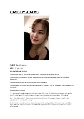 character prfile | PDF