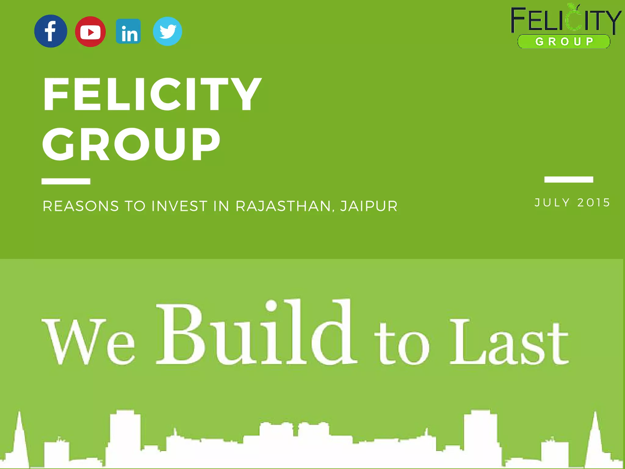 Reasons To Invest In Rajasthan,Jaipur:Felicity Group | PDF