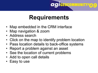 Felicity Williamson: GIS and CRM integration in a Local Authority | PPT ...