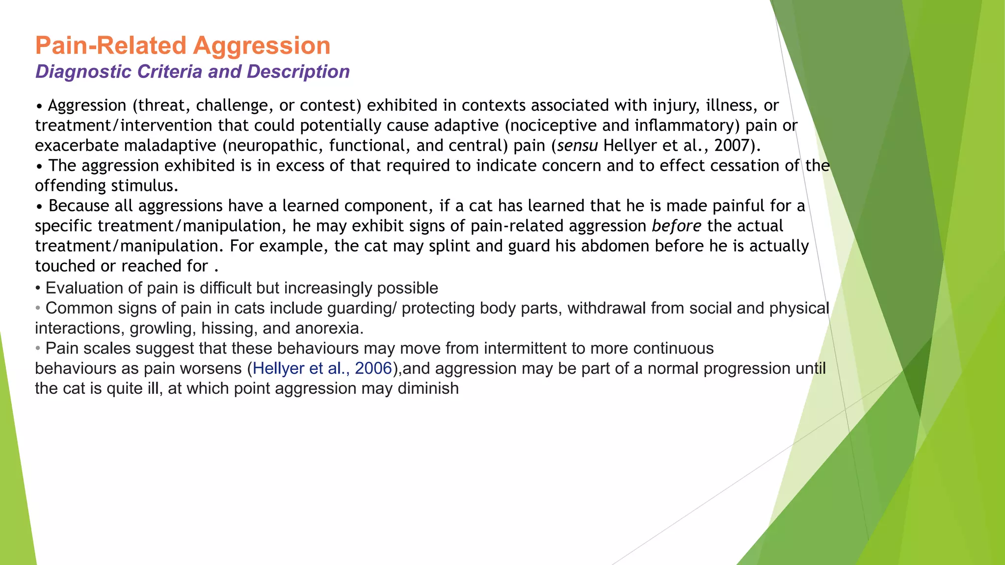 Feline behavioural disorders | PPTX